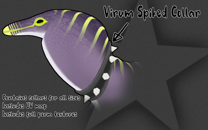 Second Life Marketplace Caf Spiked Virum Collar